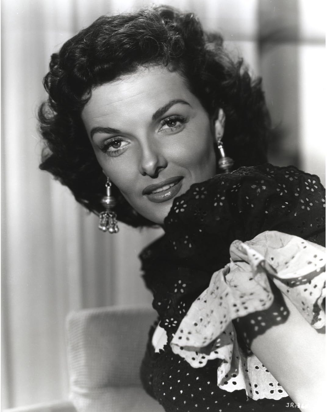 Amazon.com: Globe Photos ArtPrints Jane Russell Portrait in Black ...