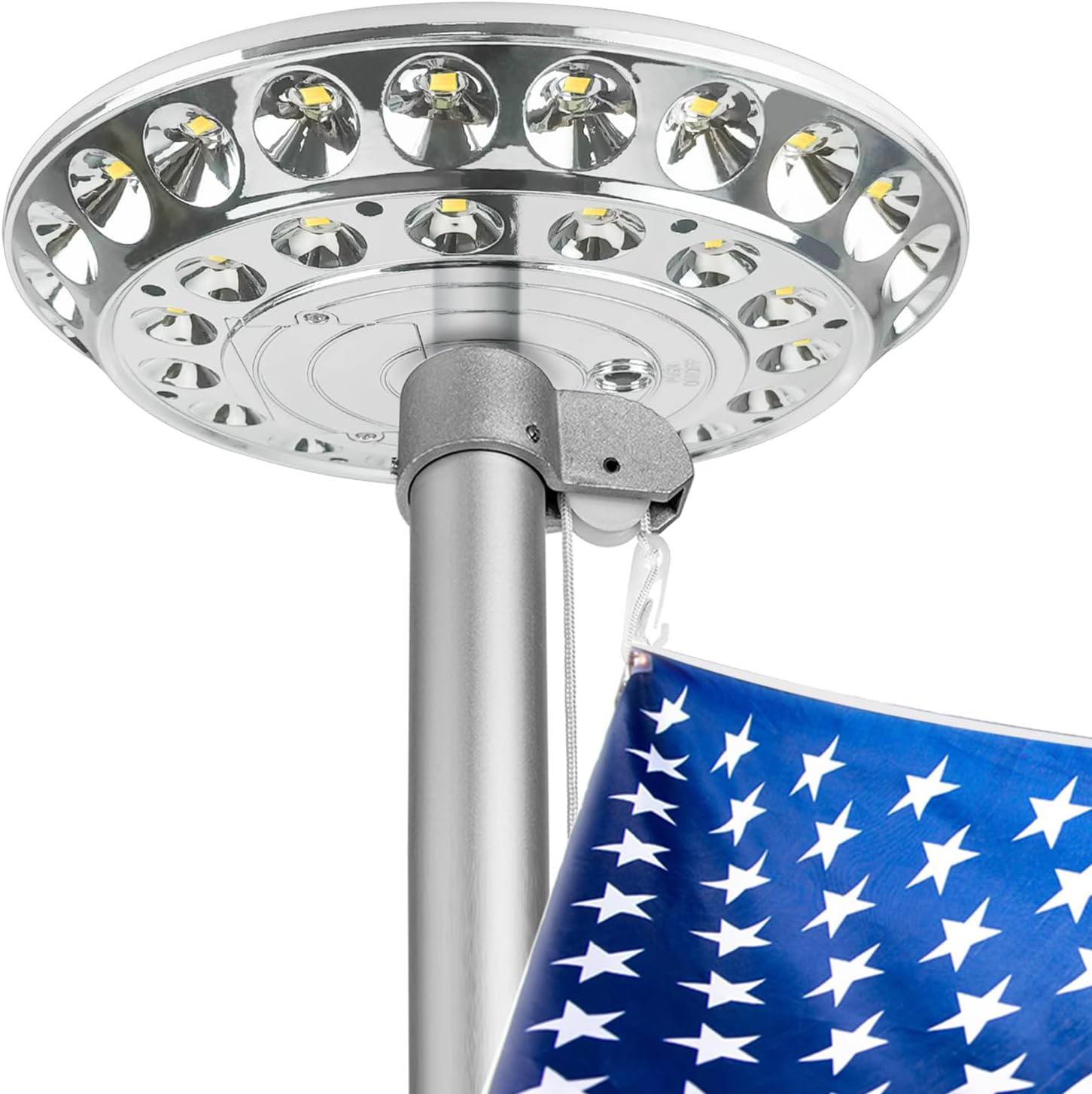 Amazon.com: Aurolit Flagpole Light Solar Powered,Auro 6 Updated Flag ...