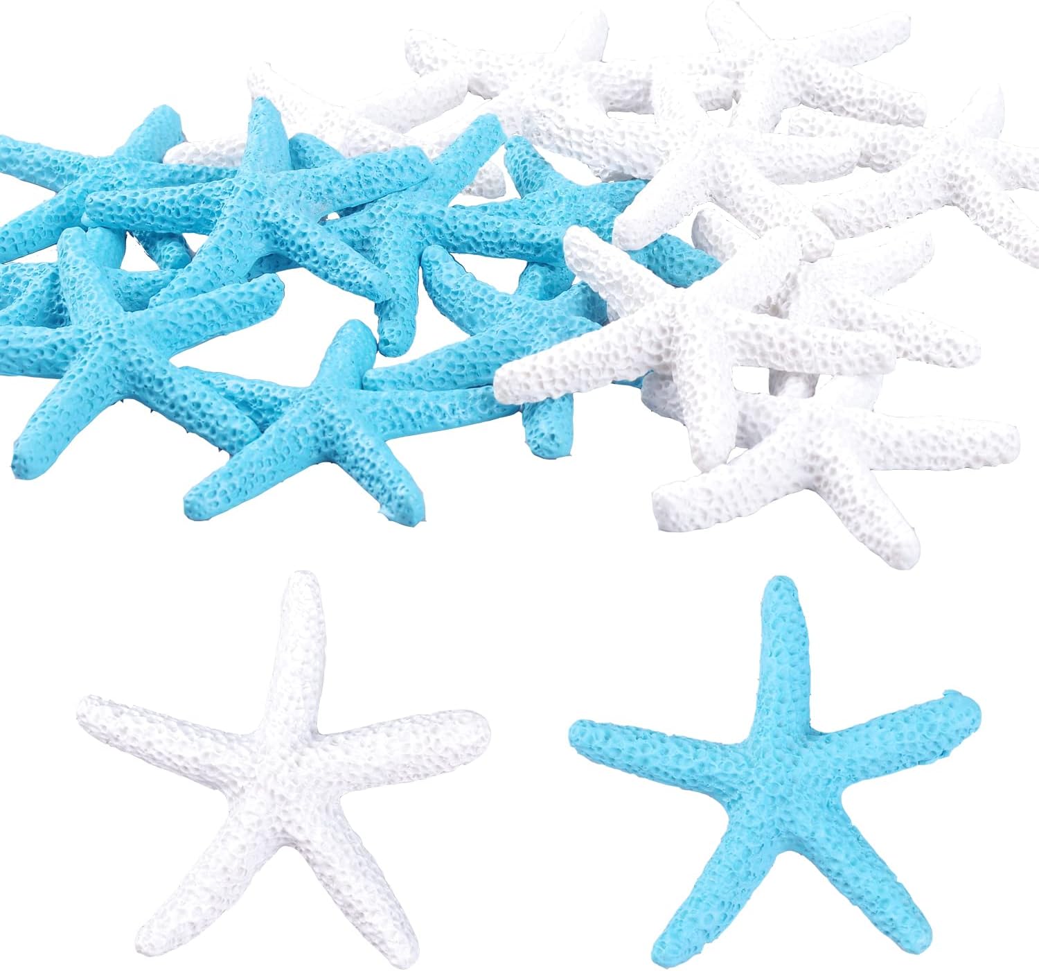 Amazon.com: SUBANG 20 Pieces Starfish 2.3 Inch White Resin Sea Star ...