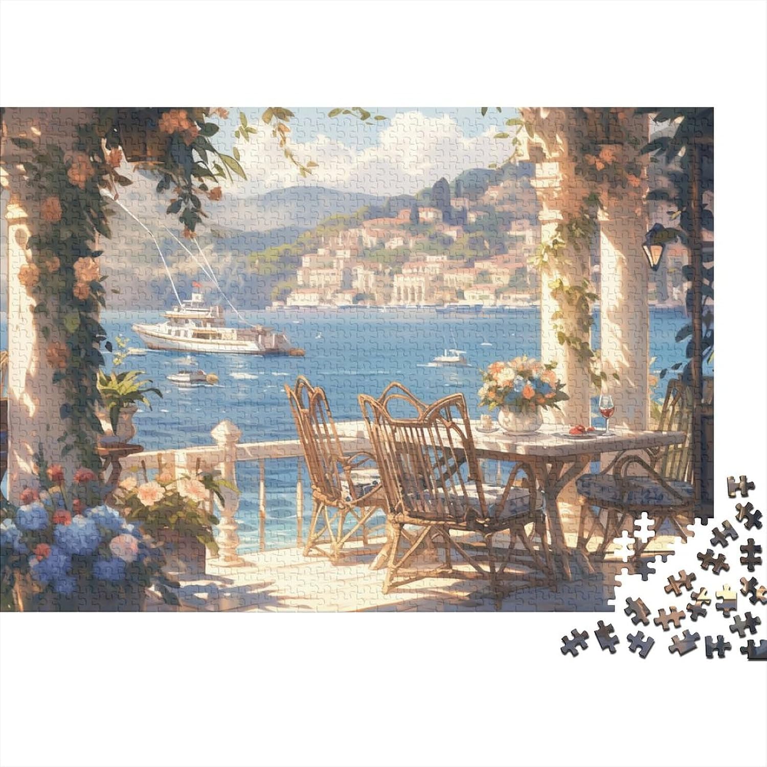 Küstenhafen Puzzles Für Erwachsene 500 Stück farbig Jigsaw Puzzle ...
