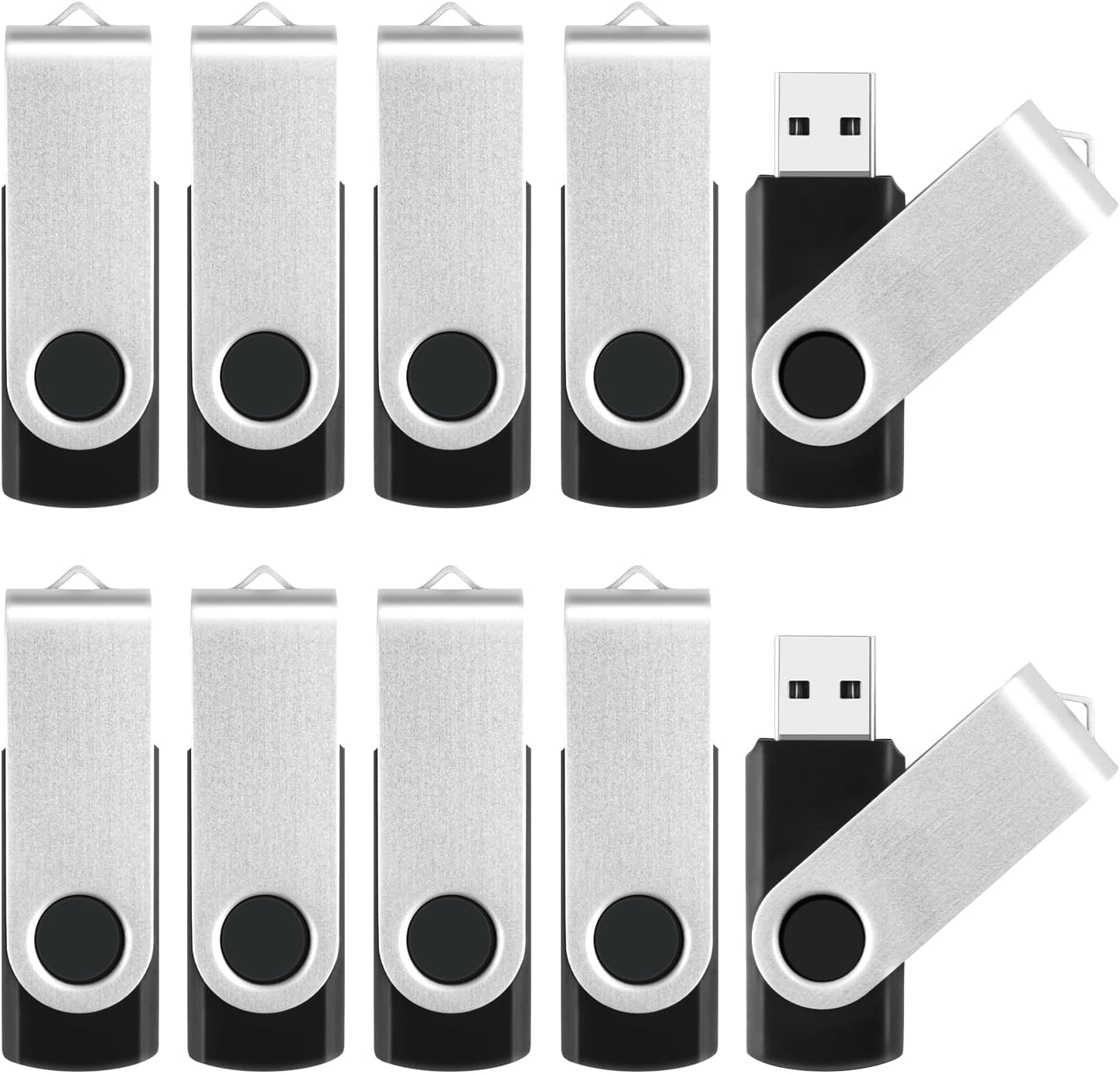 Alihelan Lot de 10 clés USB 2.0 pivotantes 4 Go Noir : Amazon.ca ...