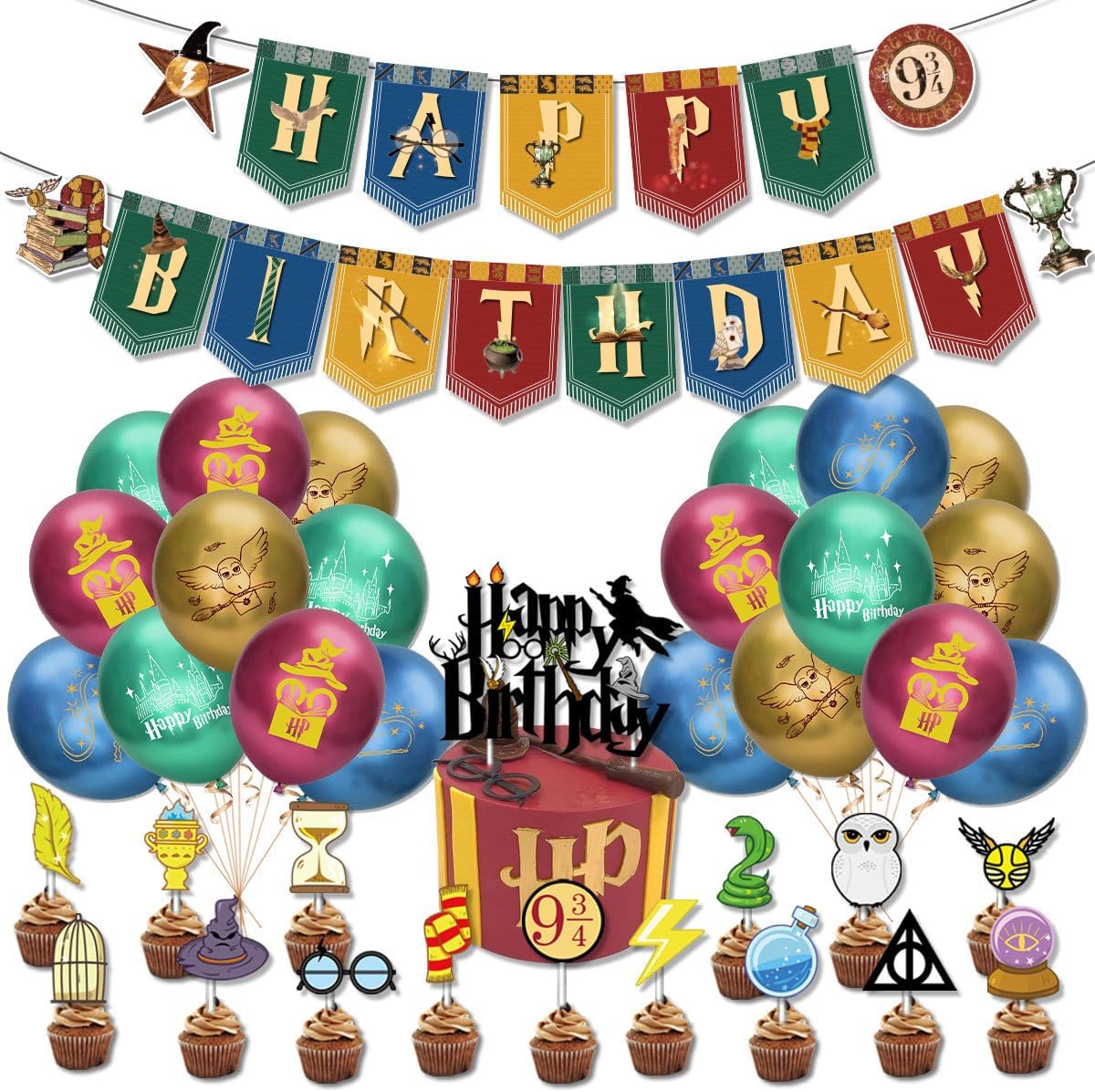 Wizard Magic Birthday Party Decorations,Wizard Theme Party Supplies ...