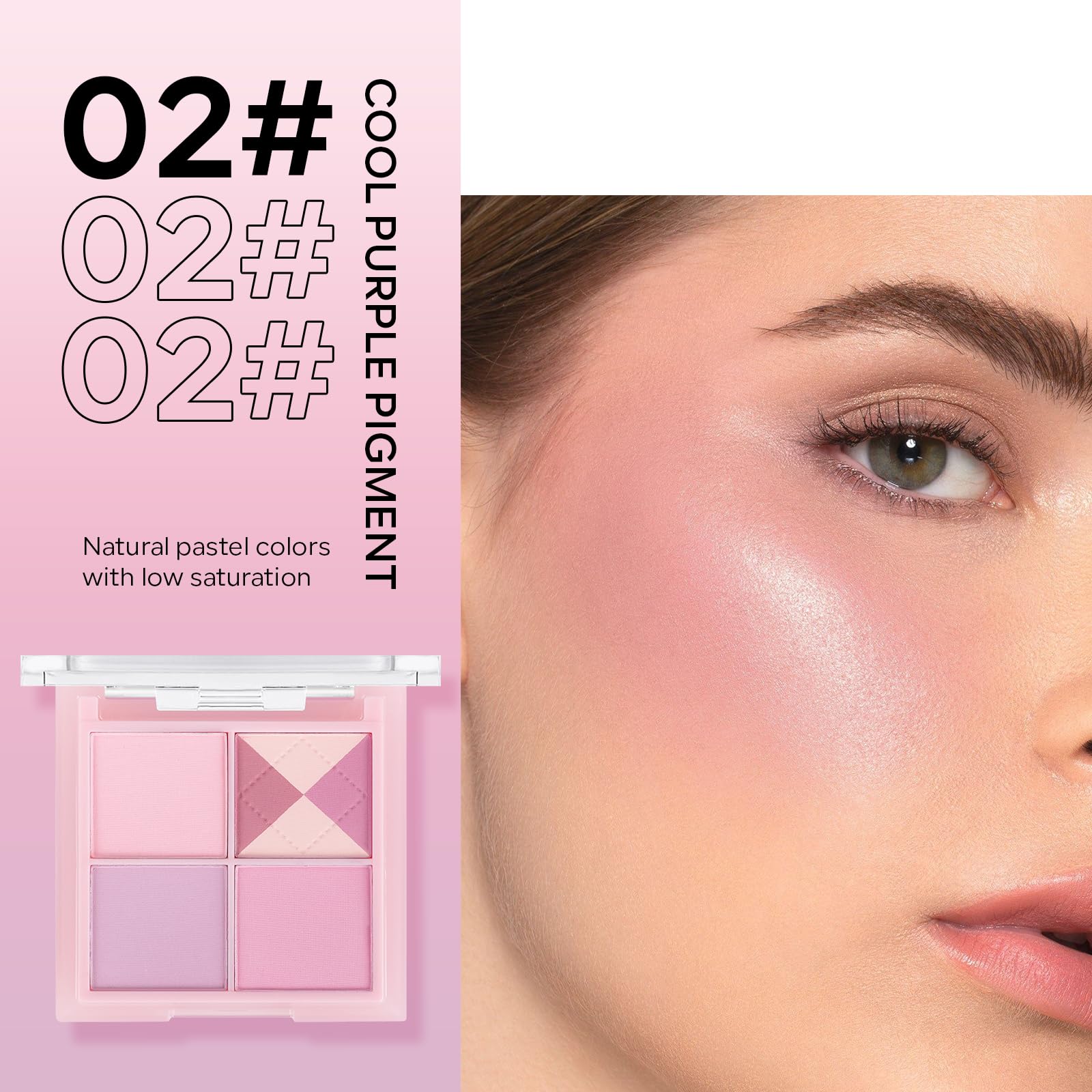 Snapklik.com : Purple Blush Palette, 4 Colors Cool Purple Lavender Tone ...