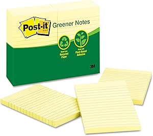 Amazon.com : Post-It 660Rpyw Post-It Notes, Lined, 4-Inch X6-Inch, 100 ...