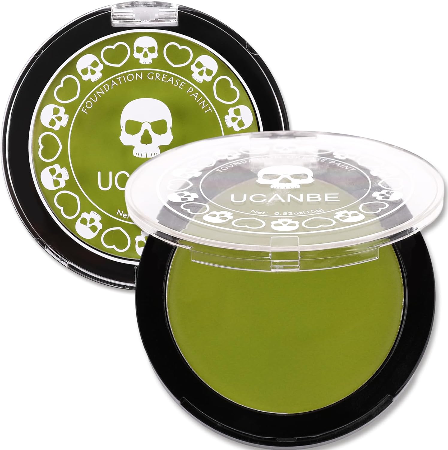 UCANBE Ogre Green Face Body Paint Makeup Foundation, Professional Cream ...