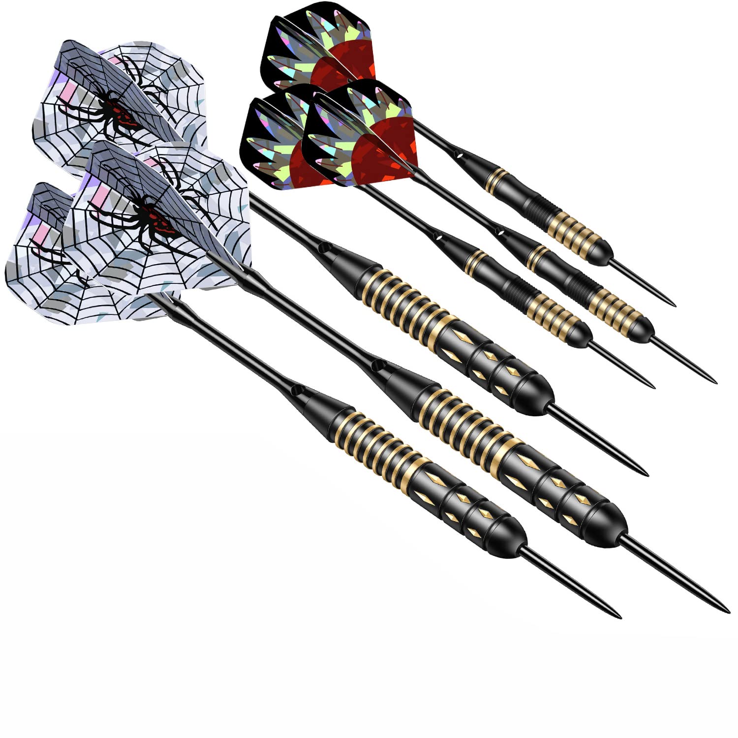 Honwally Darts Metal Tip Set - Professional Steel Tip Darts Set with ...