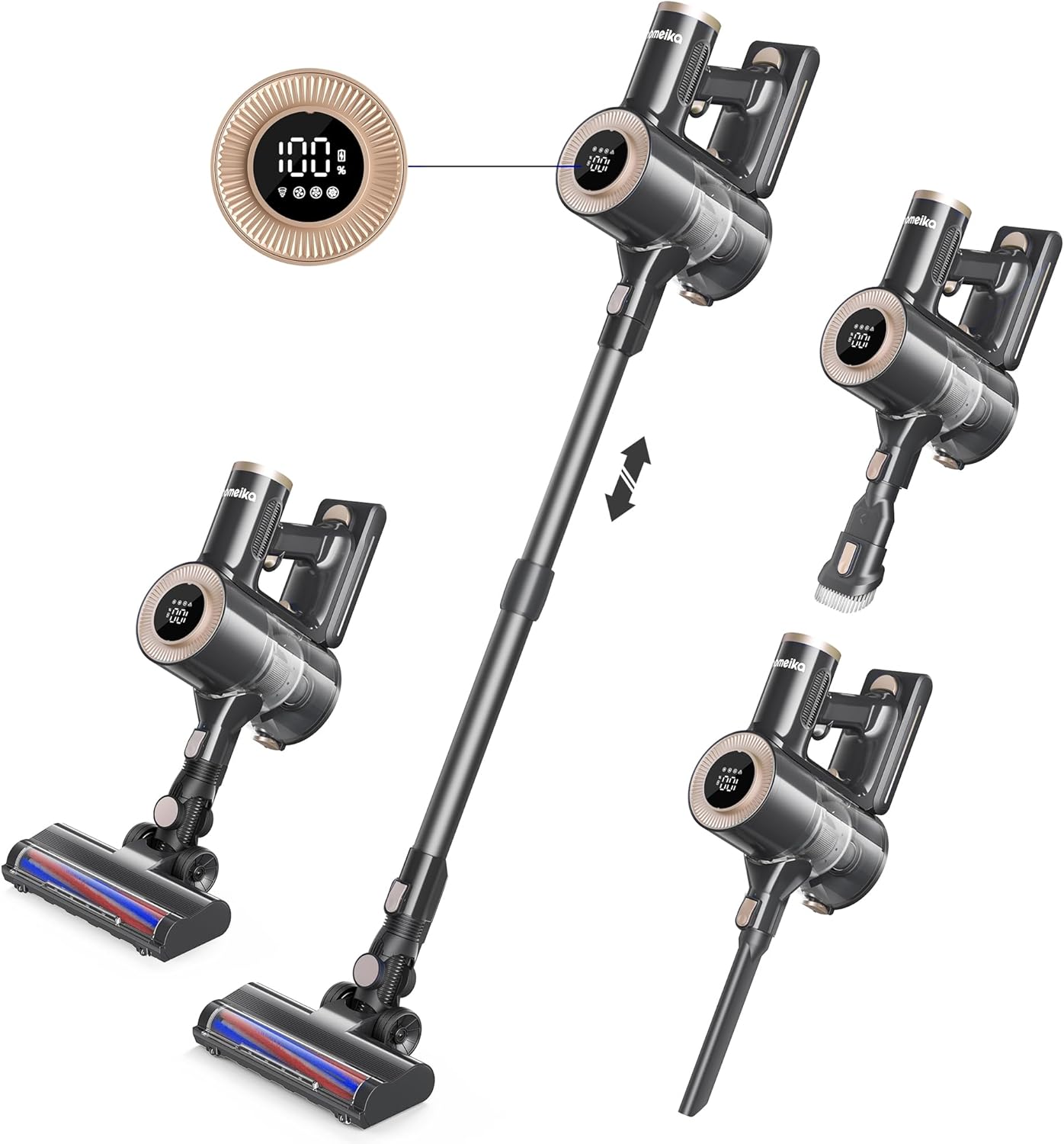 Amazon.com - Cordless Vacuum Cleaner, 28Kpa Powerful Suction with LED ...