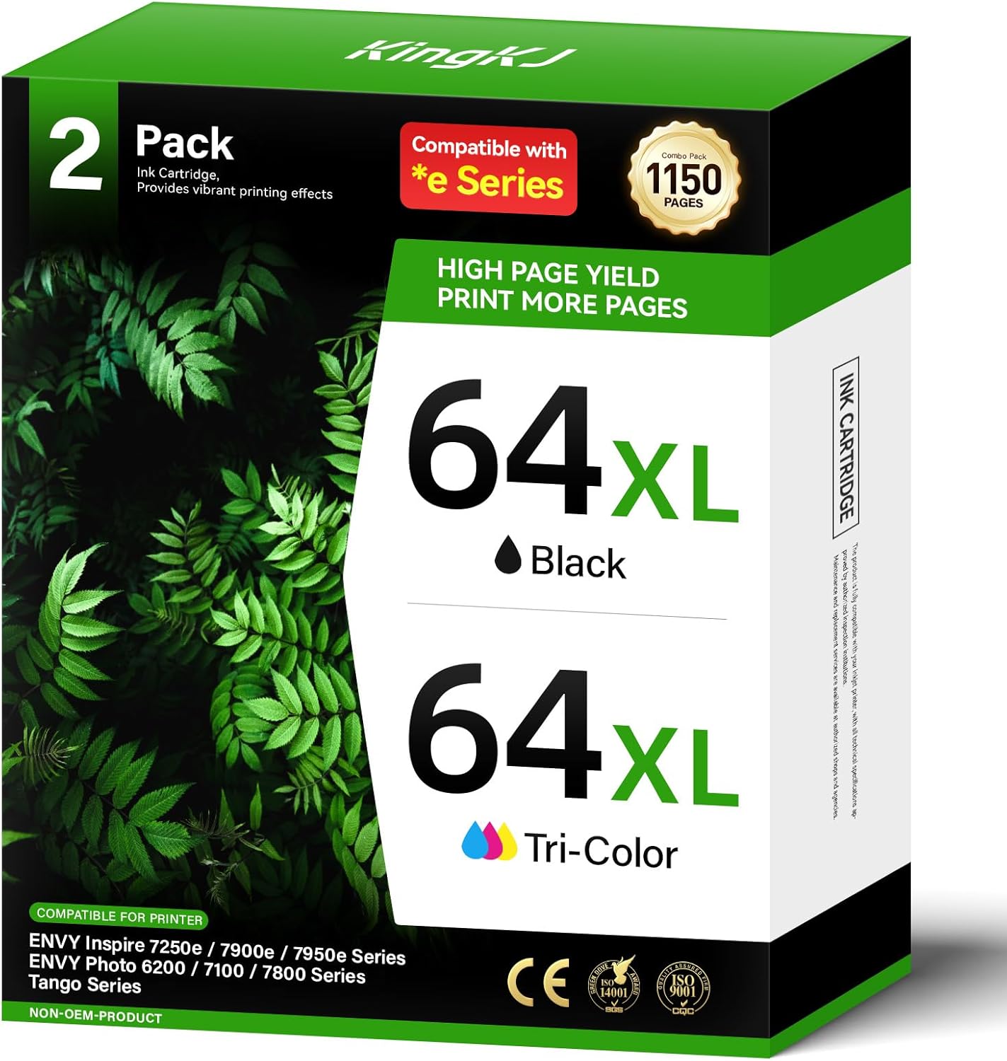 Amazon.com: 64XL Ink Cartridge Black/Color Combo Pack Replacement for ...