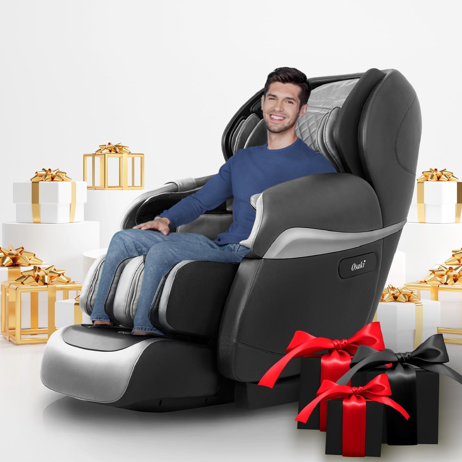Amazon.com: Relaxe Zero Gravity Shiatsu Massage Chair with Heating (SL ...