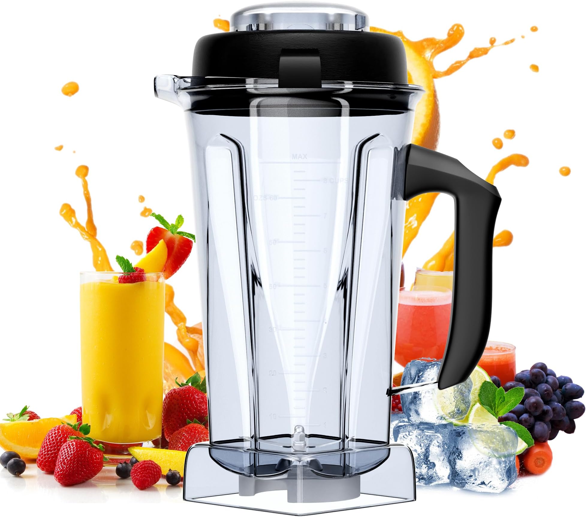 Amazon.com: 64oz Blender Pitcher Replacement for vitamix Replace 5200 ...