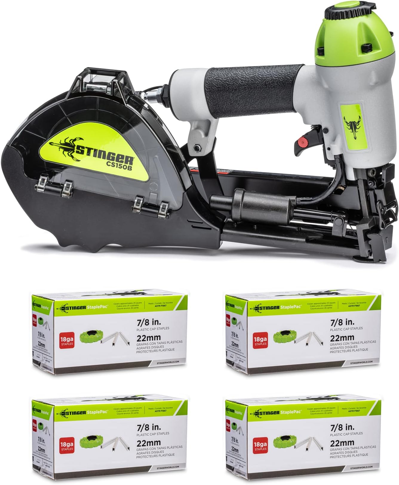 STINGER 136010 Pneumatic Cap Stapler - Amazon.com