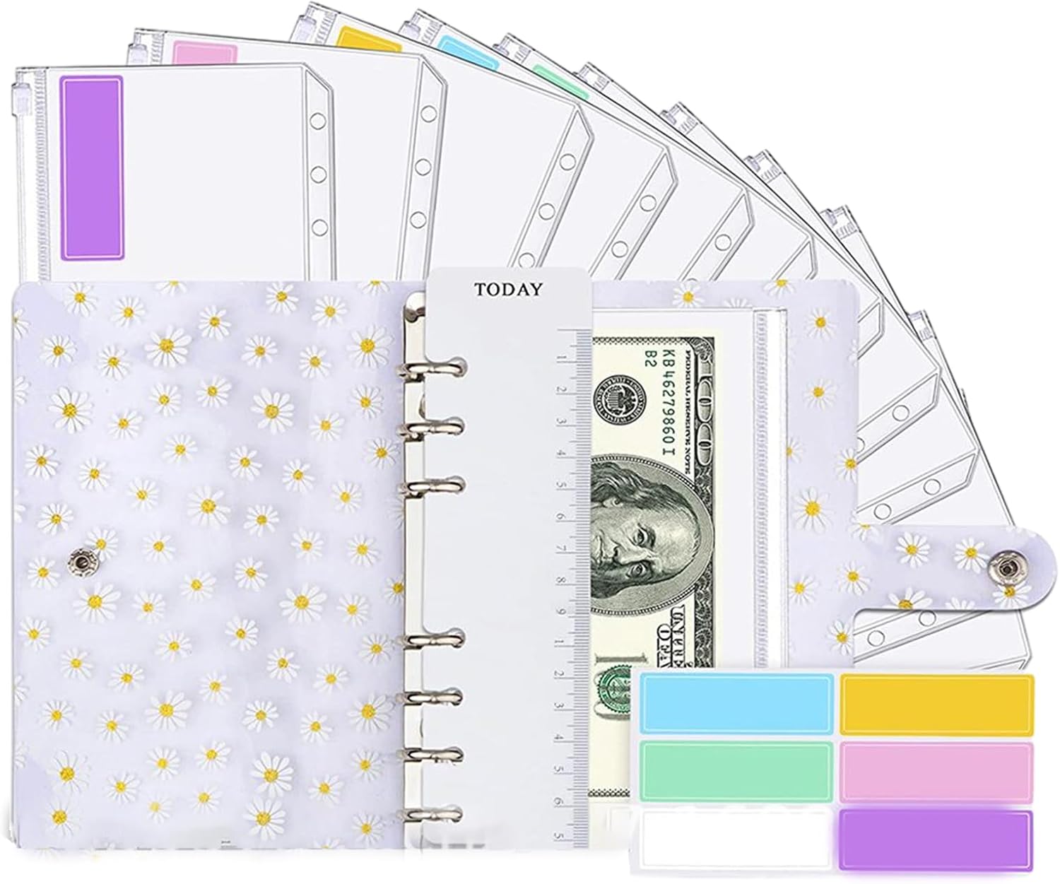 Money Saving Binder Universal Budget Wallet Binder A6 Notebook Binder ...