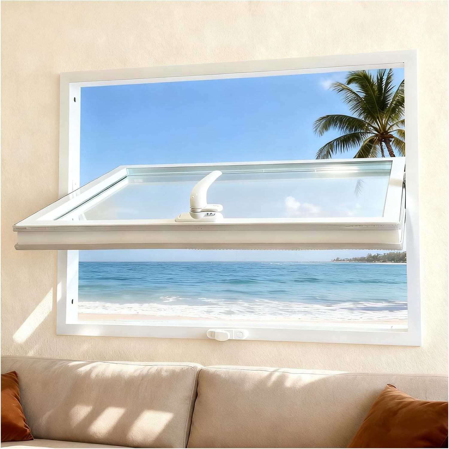Shed Windows, 360° Rotation Sliding Window,Aluminum Alloy Glass Window ...
