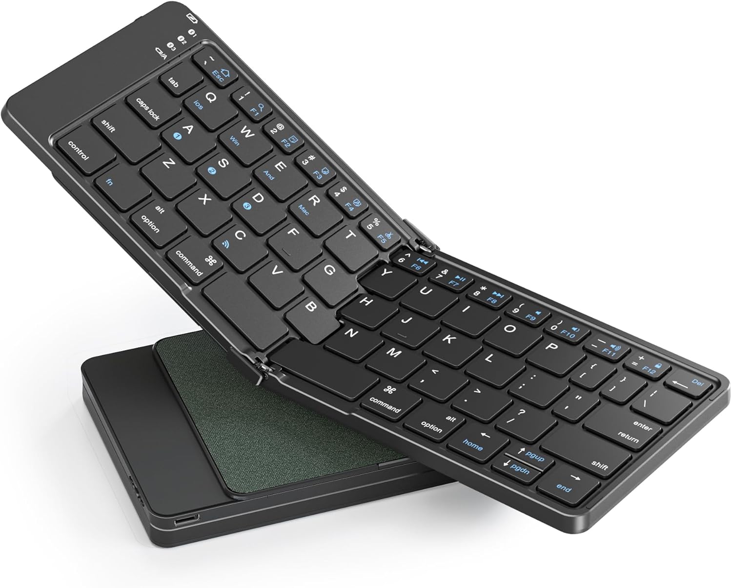 Amazon.com: Rovinda Foldable Bluetooth Keyboard, Portable Wireless ...