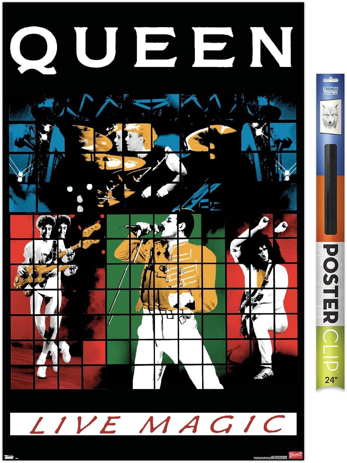 Amazon.com: Queen - Live Magic Wall Poster, 34L" x 22.4W", Poster ...
