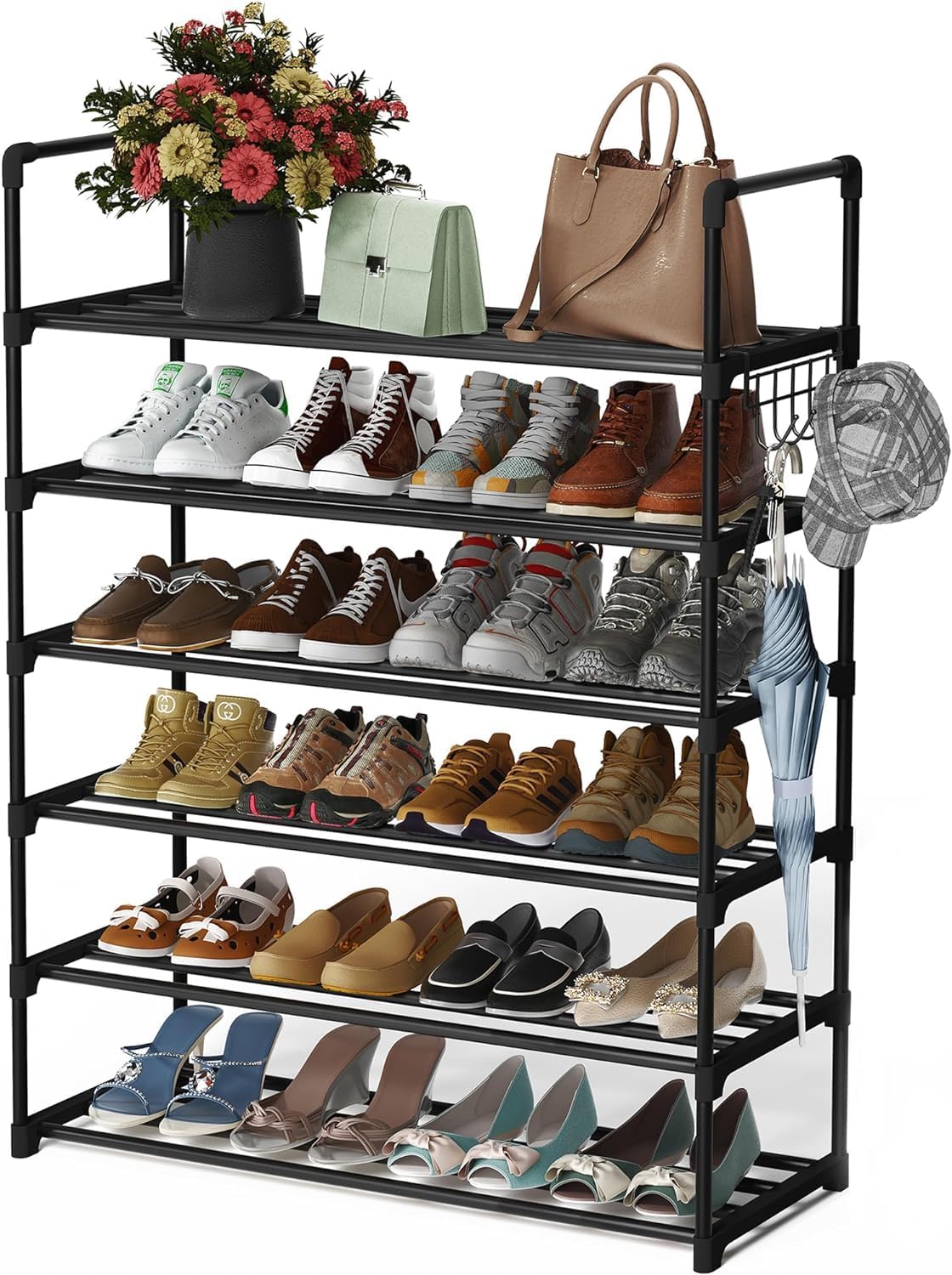 Amazon.com: Whitmor Spacemaker 6-Tier Shelves, Gunmetal : Home & Kitchen