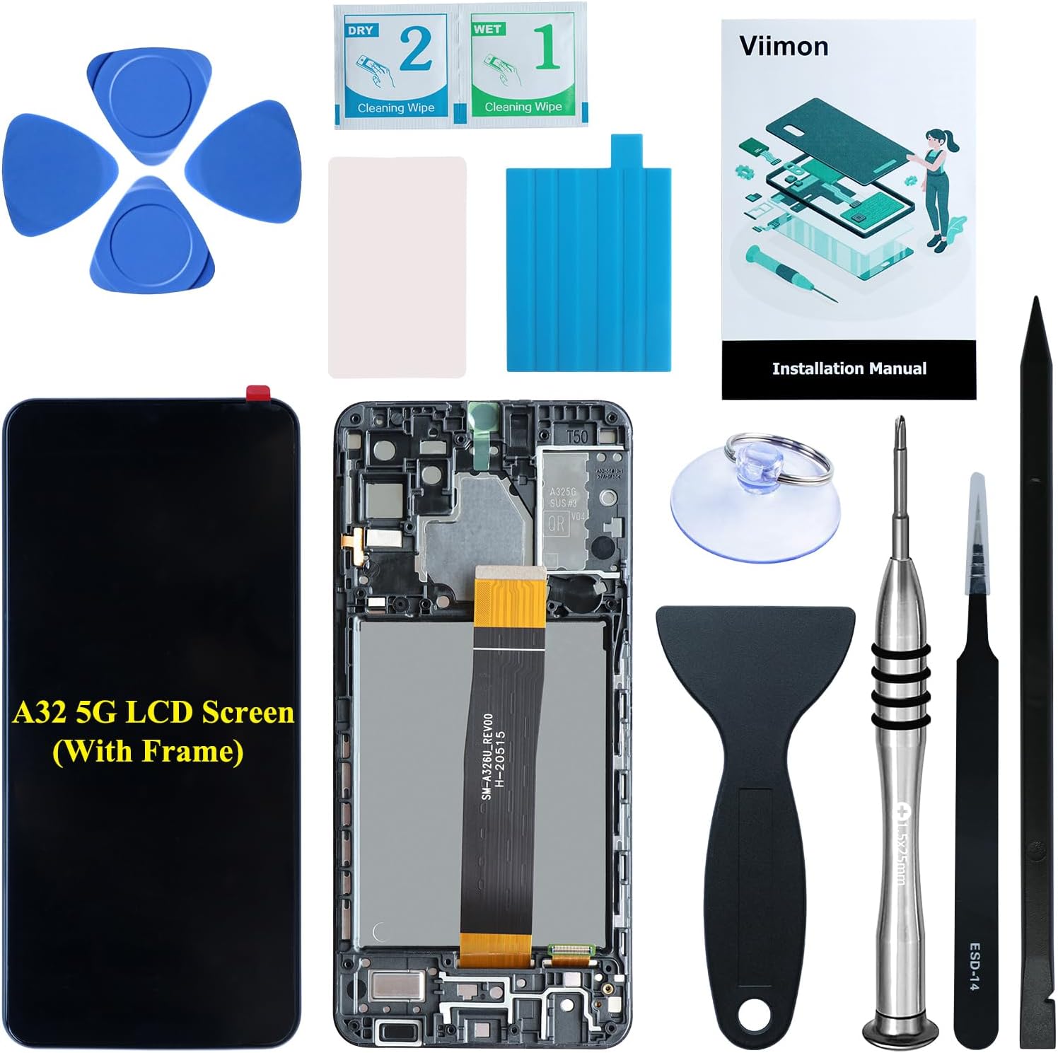 Amazon.com: Viimon for Samsung A14 5G OEM LCD Screen Replacement with ...