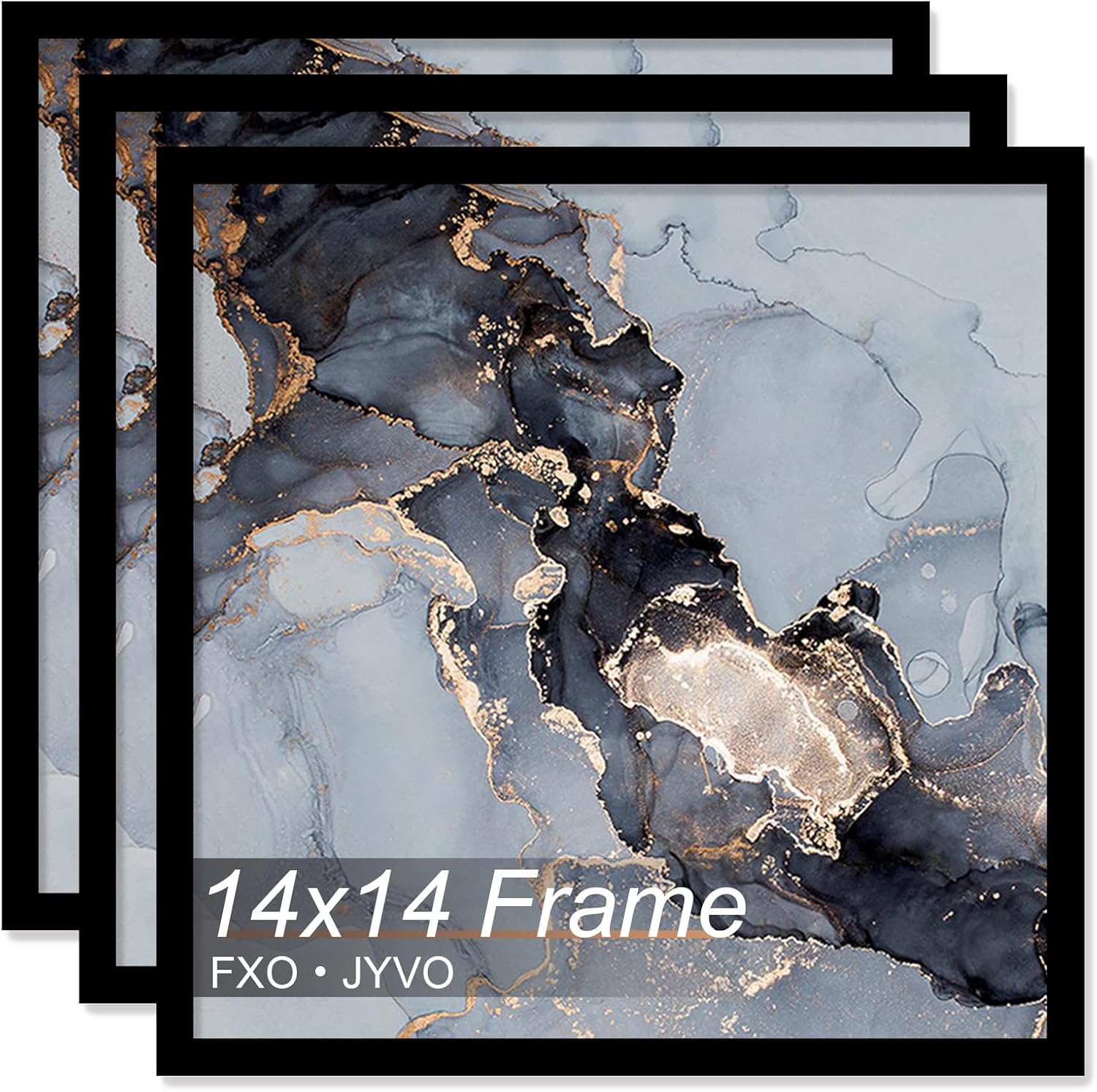Amazon.com - Fxojyvo 14x14 Frame Set of 3, Black Picture Frame for 14 x ...