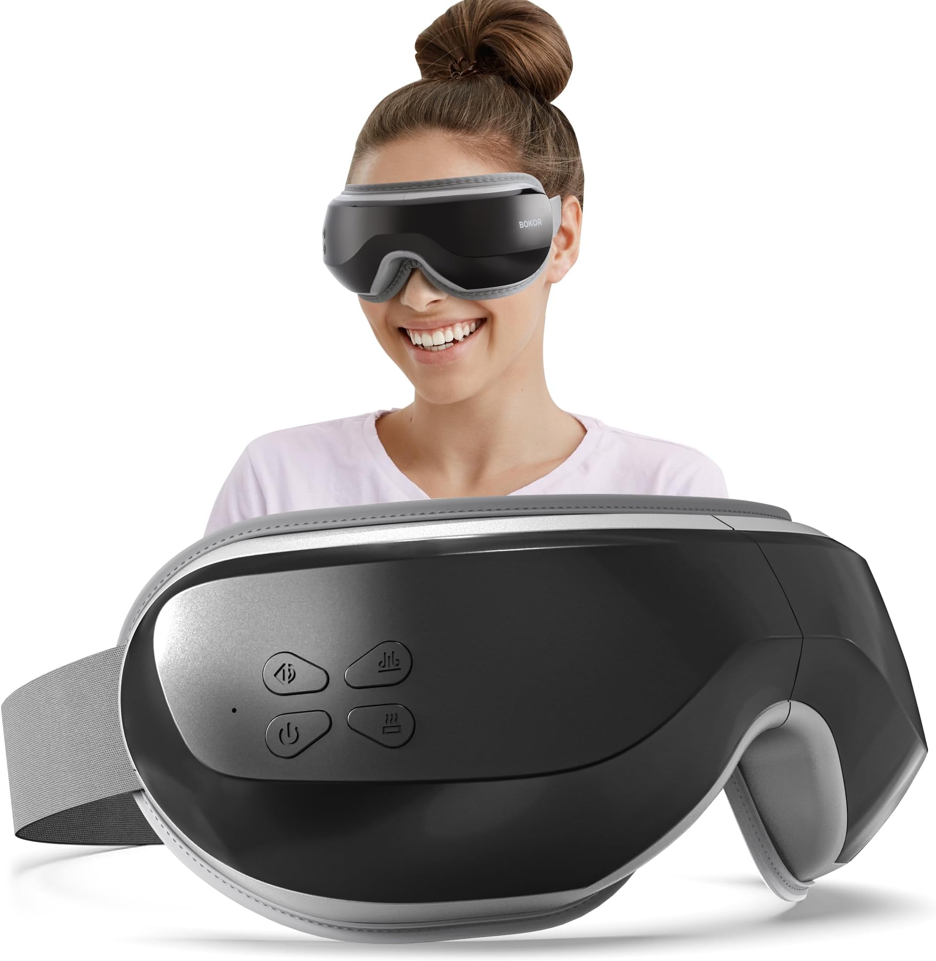 Amazon.com: llano Eye Massager with Heat, Visible Heated Eye Mask with ...