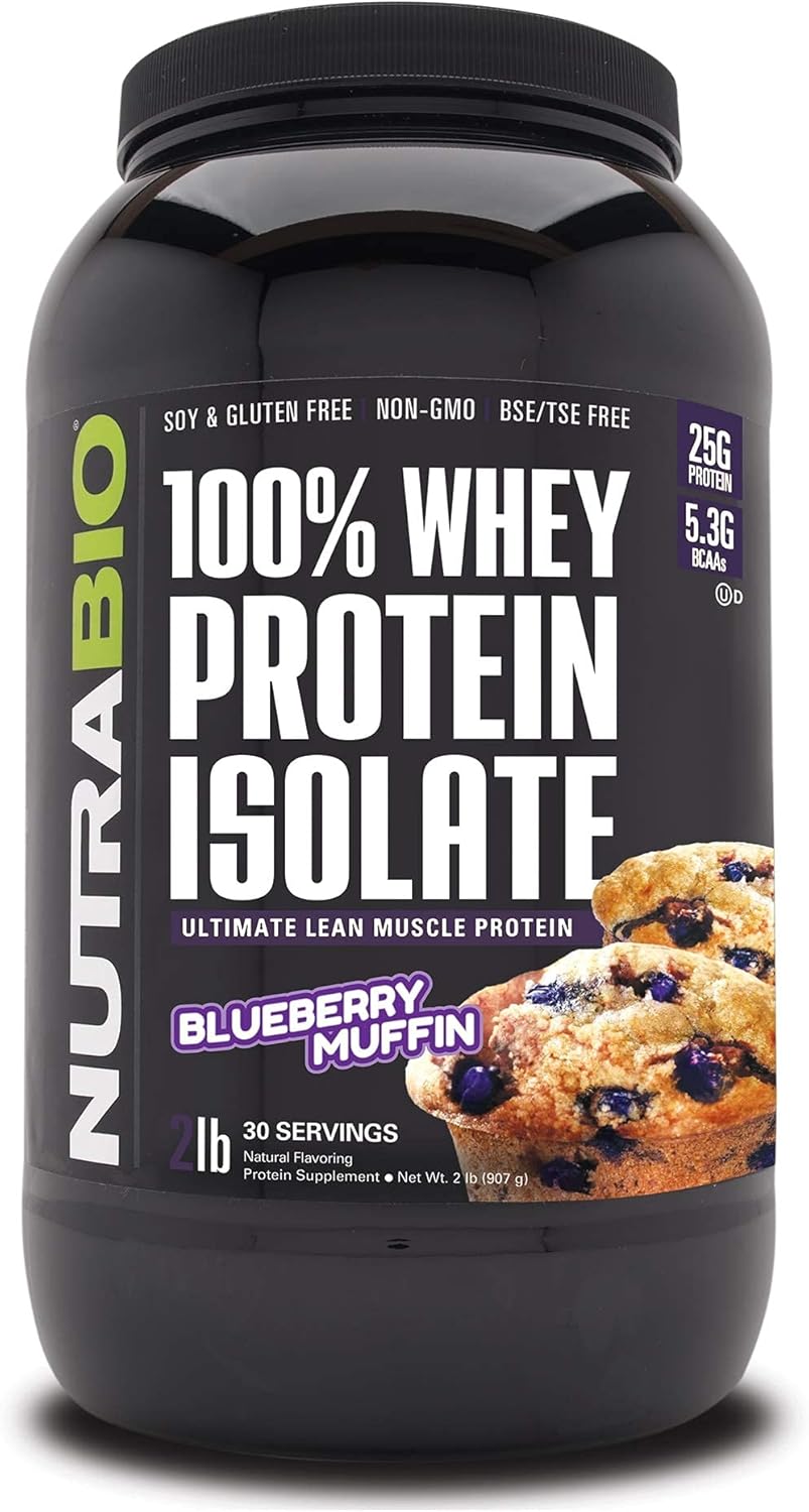 Amazon.com: NutraBio 100% Whey Protein Isolate - Complete Amino Acid ...