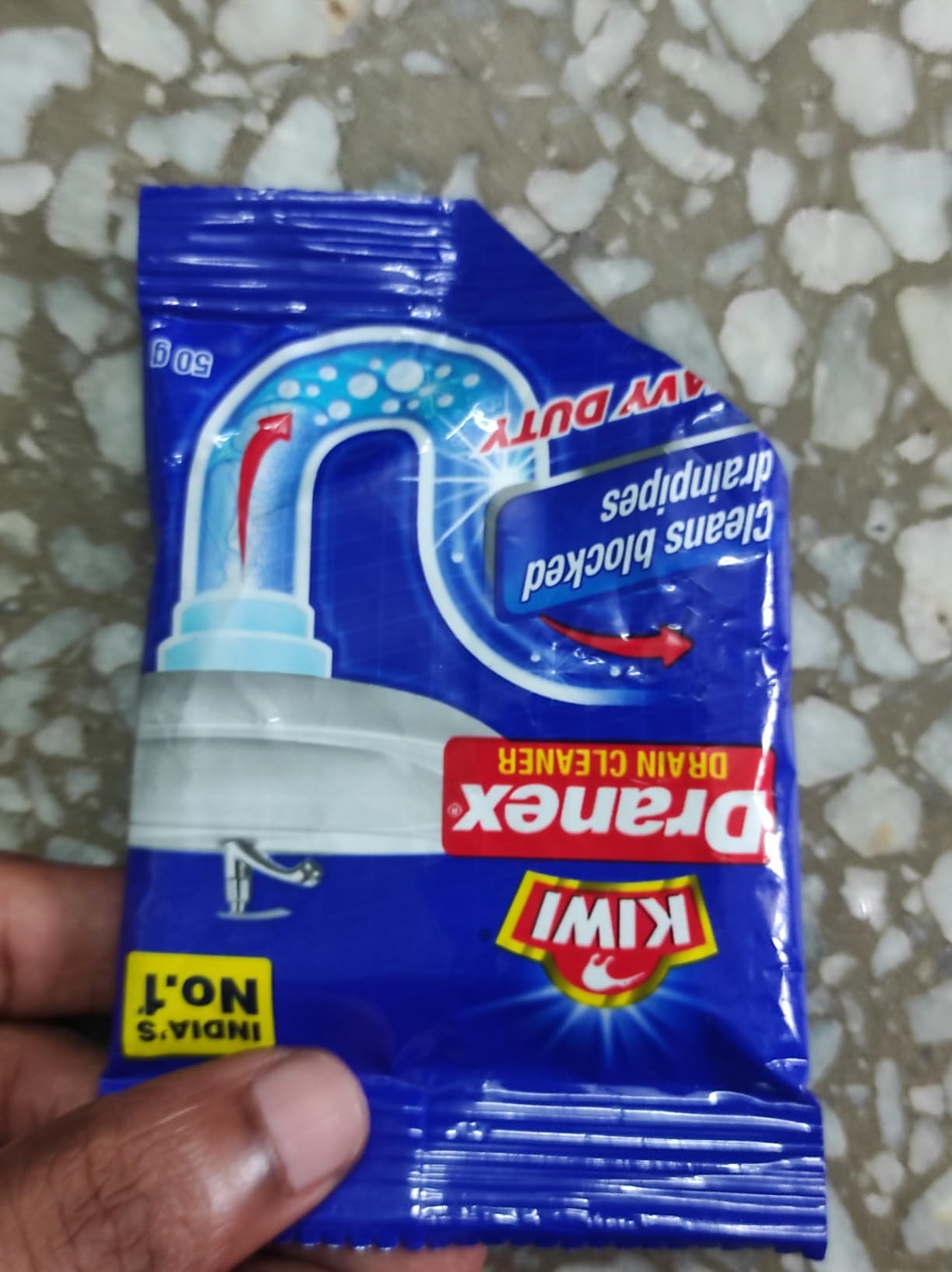 Kiwi Mr. Muscle Kiwi Dranex Drain Cleaner Powder, 50g | Removes Clogs ...