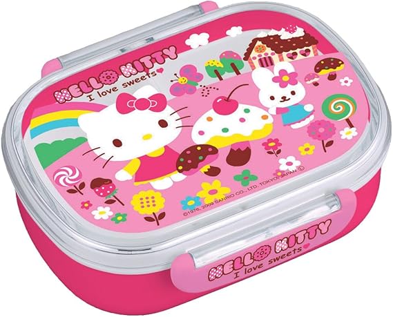 Amazon.com: Hello Kitty Lunch Box (include dividers): Childrens Lunch ...