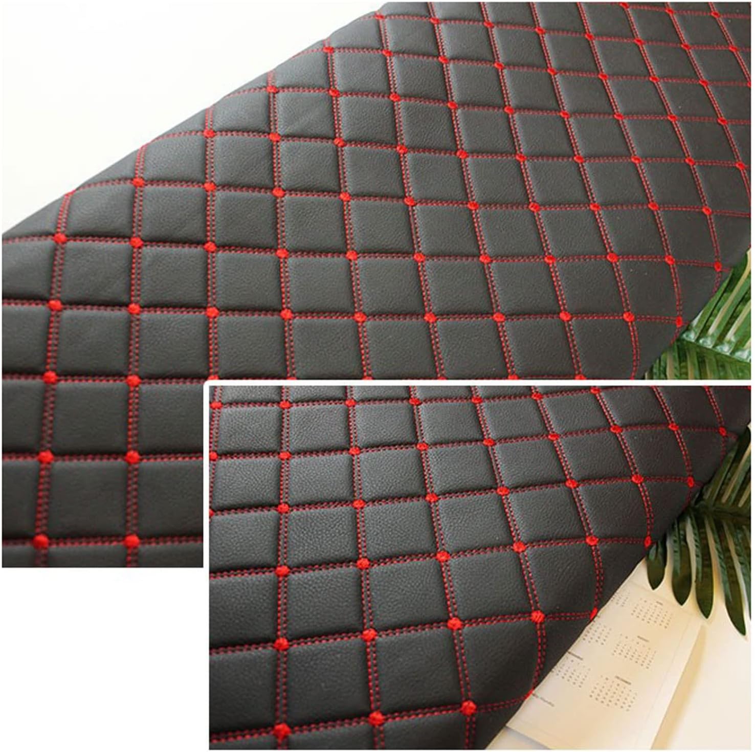 Gestepptes Leder Stoff Kunstleder Gesteppt Kaschiert 3mm Leder ...