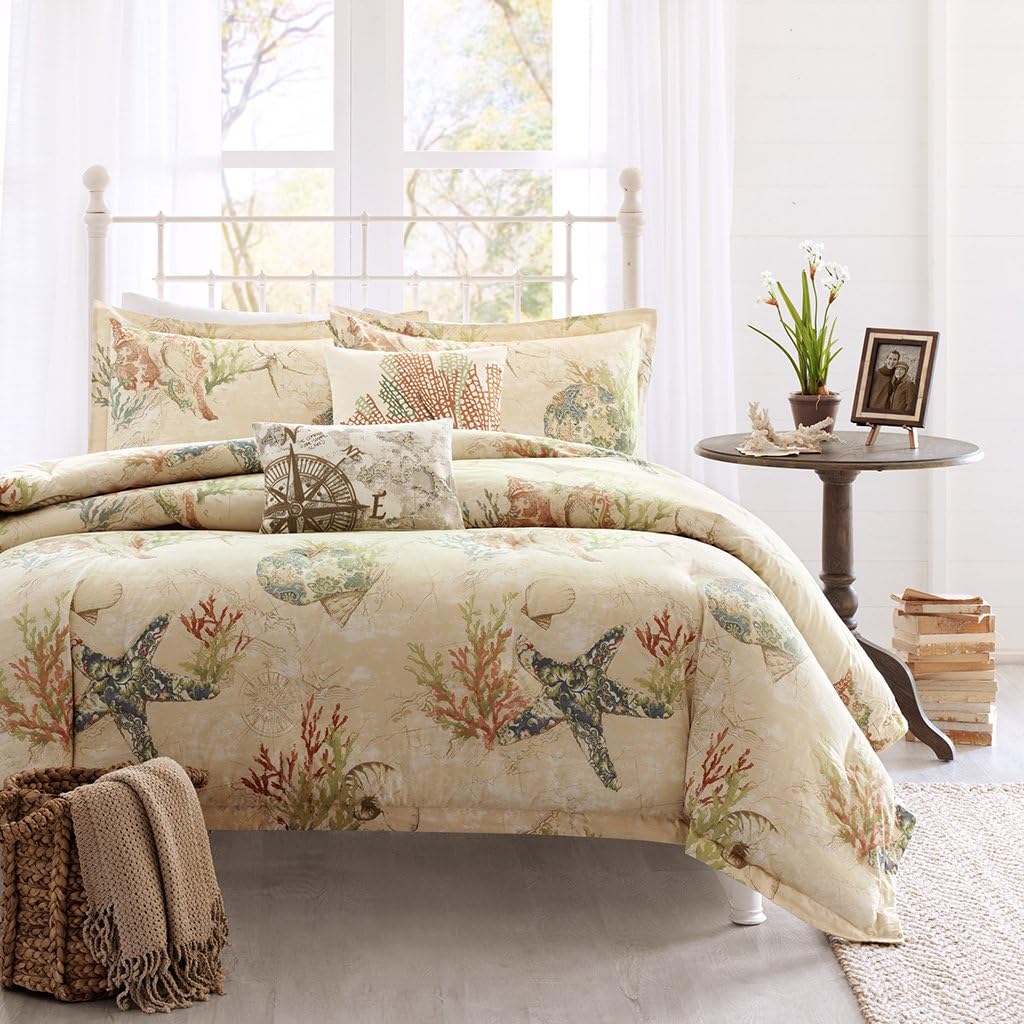 Amazon.com: Harbor House Summer Beach Duvet Cover Mini Set, King, Multi ...