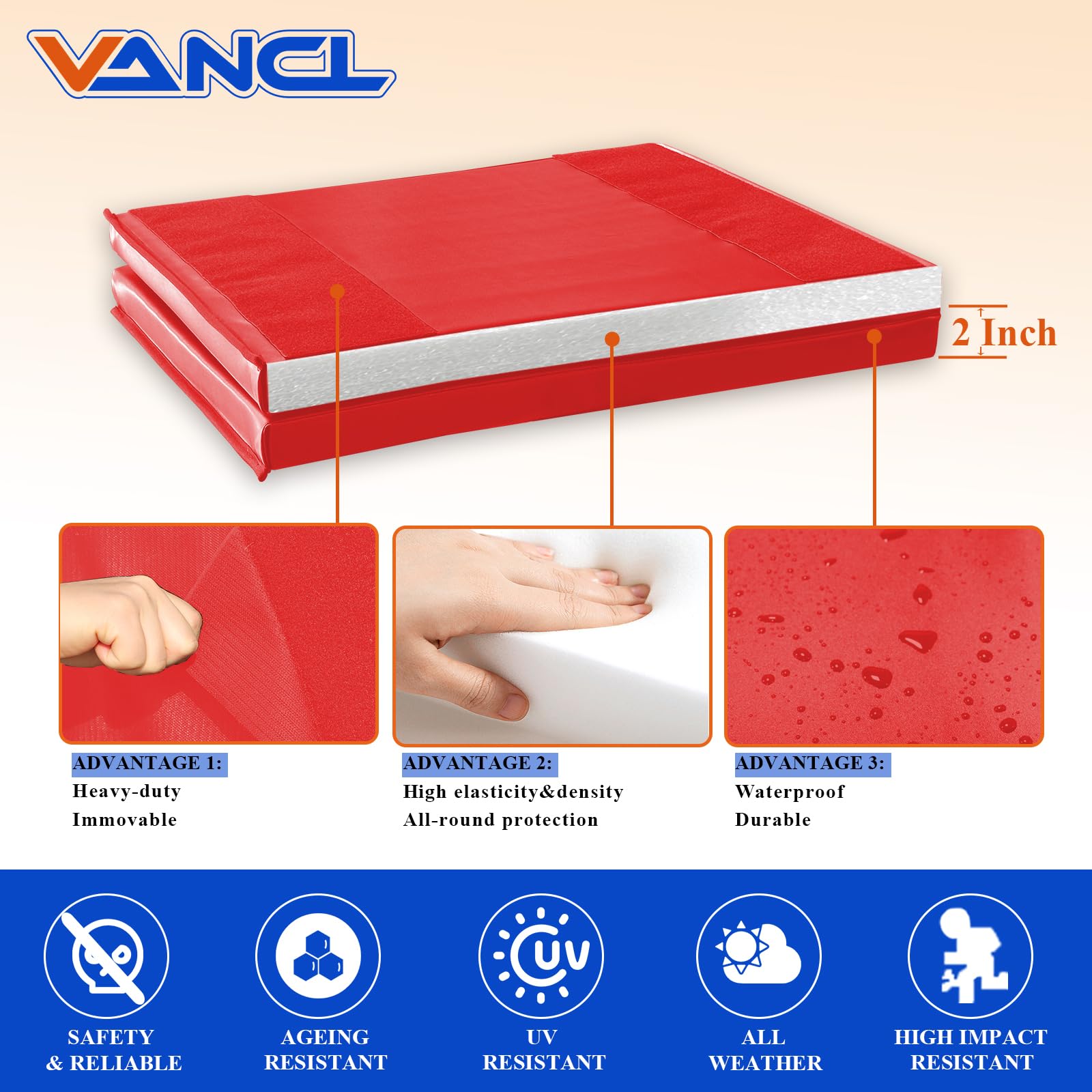 Amazon | VANCL ジム壁パッド ジムマット 壁パッド ジム保護パッド用