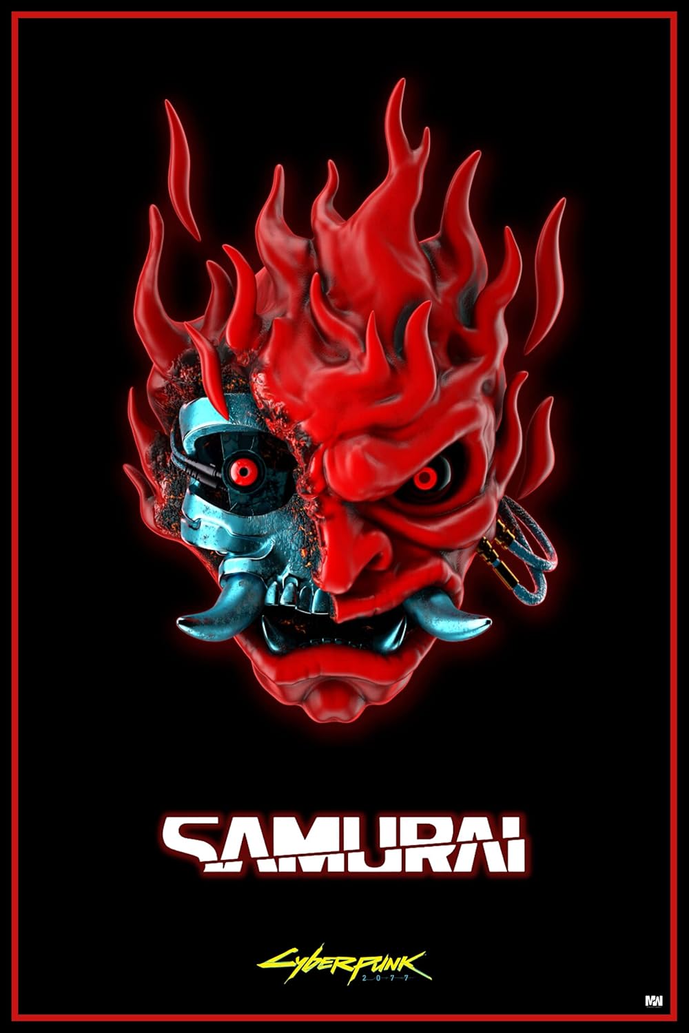 Midnight Works Cyberpunk 2077 Samurai Poster 12 x 18 inch 300 GSM ...