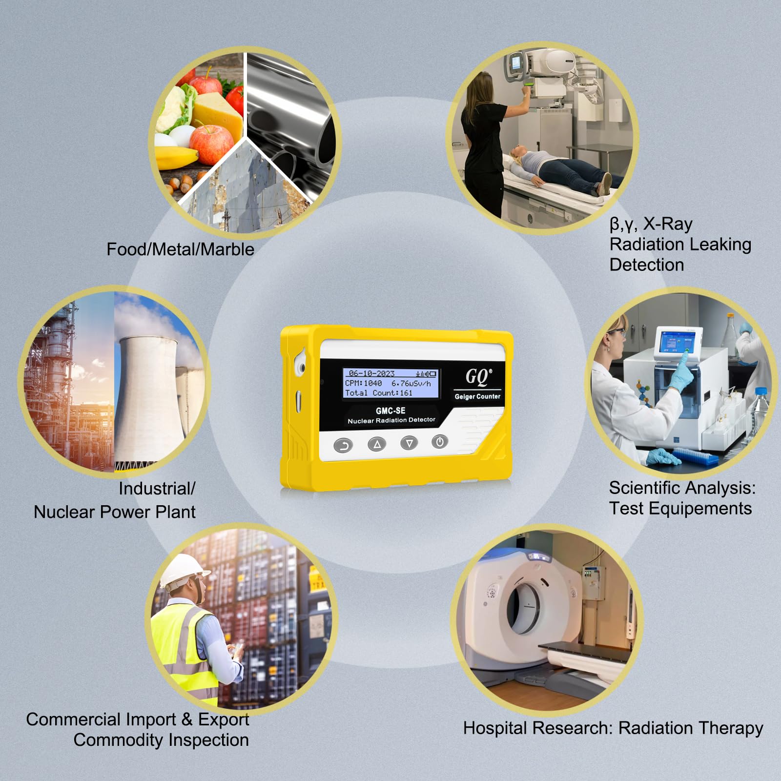Radiation Meter GQ GMC-600 Plus Geiger Counter – Handheld Radiation ...