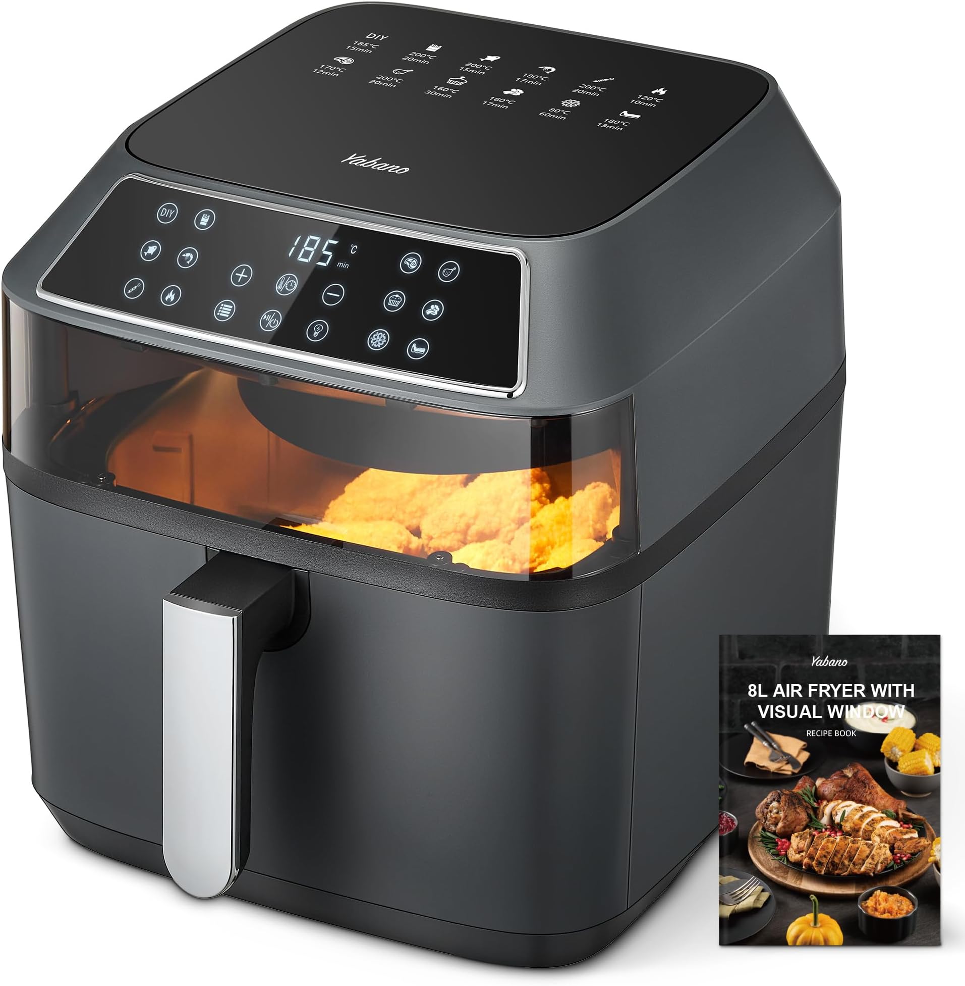 Progress Dual View Air Fryer – 7 Litre, Non-Stick Cooking Basket ...