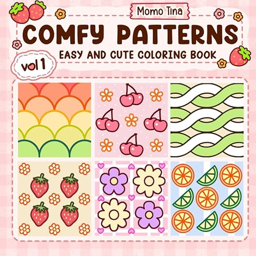 Amazon.com: Comfy Patterns Vol 1: Cute Coloring Book featuring Cozy ...