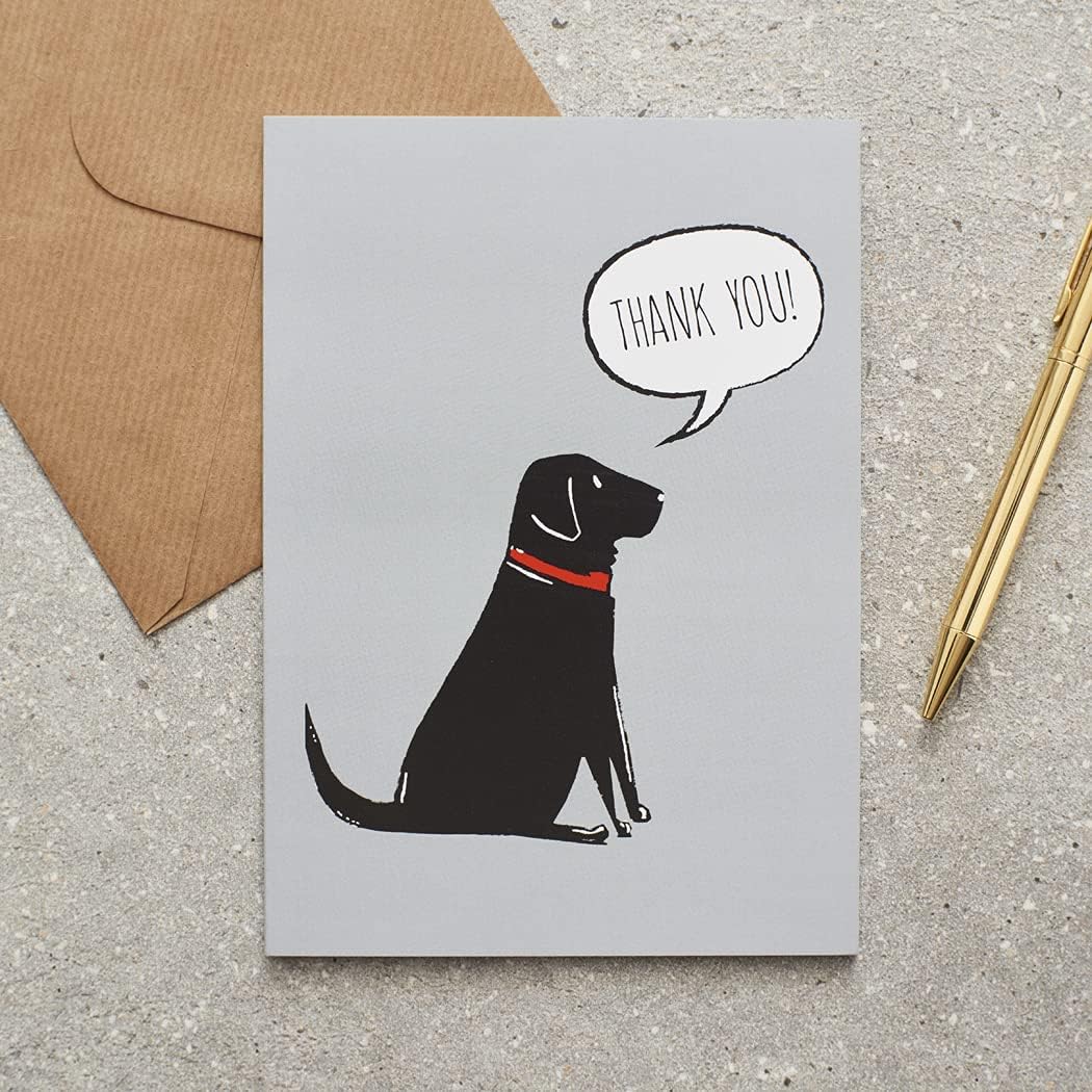 Black Labrador Thank You Card : Amazon.co.uk: Stationery & Office Supplies