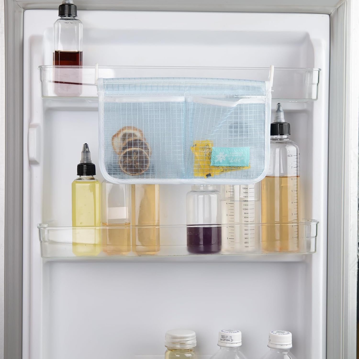 Amazon.com: COMNICO 2PCS Fridge Organizer Bag Set, Kitchen Refrigerator ...