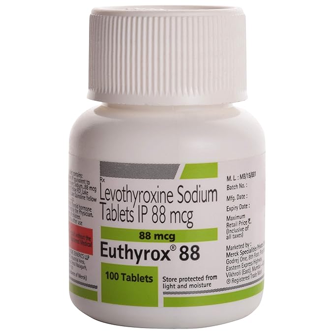 Euthyrox 88 - Bottle of 100 Tablets : Amazon.in: Health & Personal Care