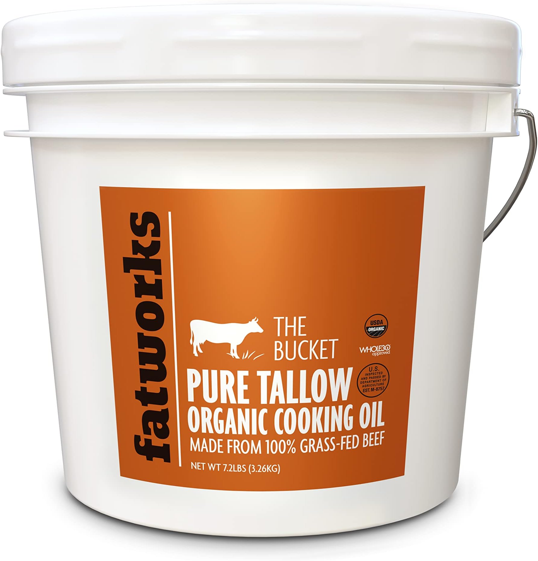 Amazon.com : 100% Grass Fed Beef Tallow 1 lb. (16 oz.) one pound_AB ...