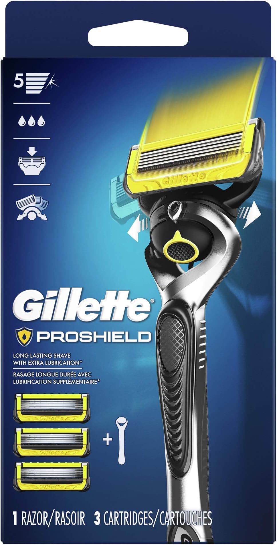 Amazon.com: Gillette Fusion ProGlide Razor for Men, Handle + 4 Blade ...