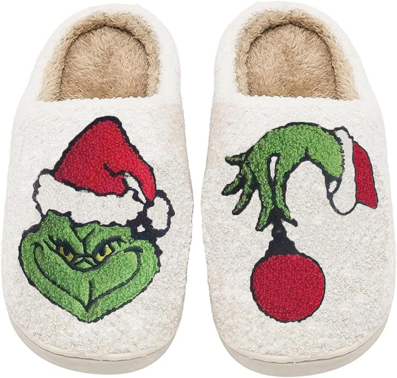 Amazon.com: NGGGN Pantuflas de Navidad de dibujos animados para mujeres ...