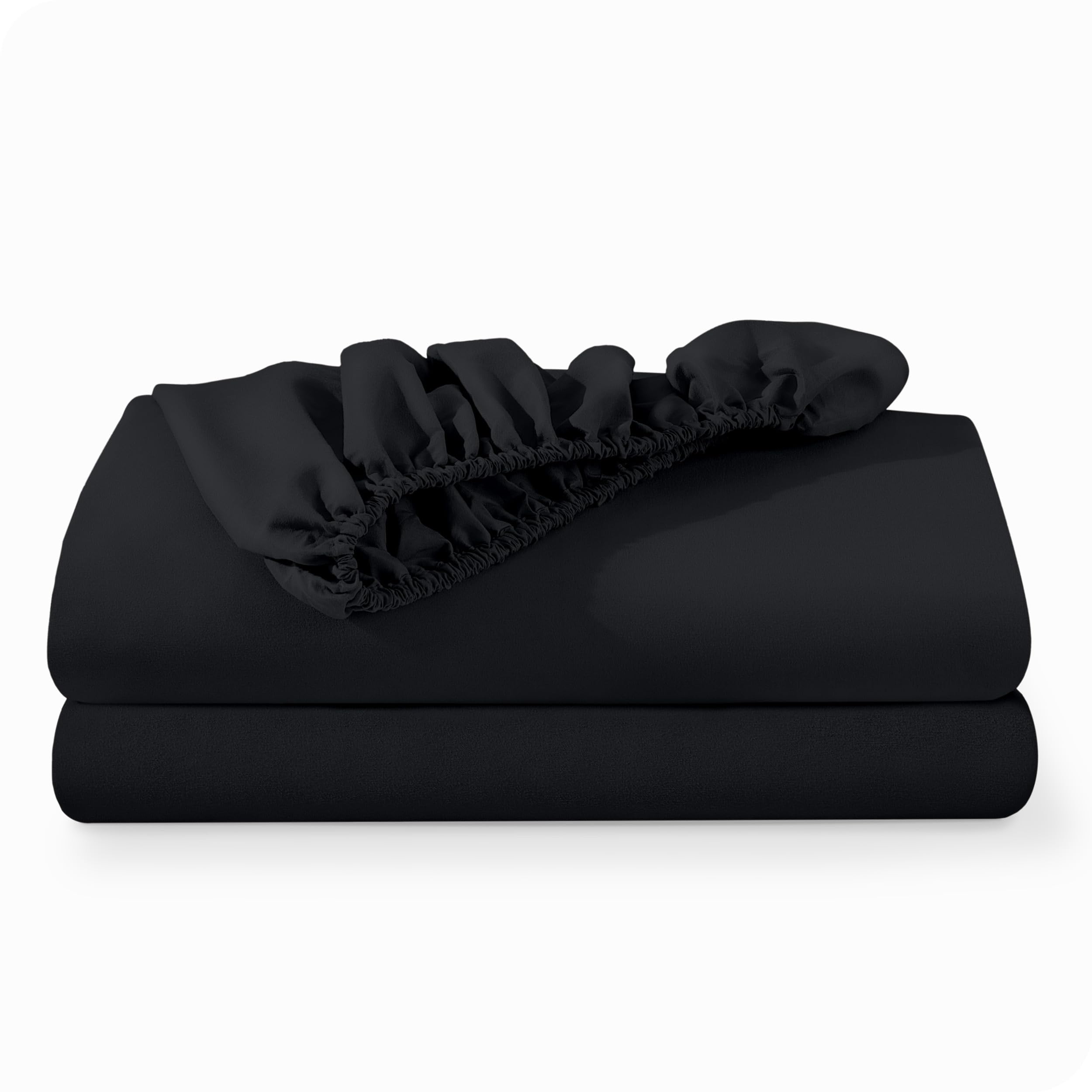 Amazon.com: Bare Home 2-Pack Fitted Bottom Sheets Short Queen - Premium ...