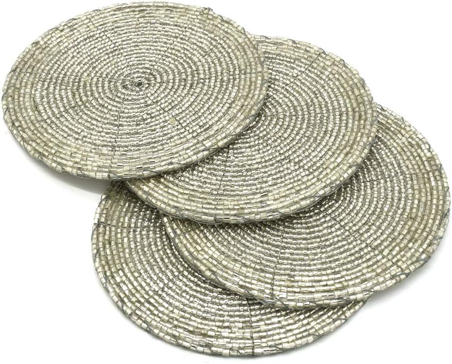 Amazon.com: Folkulture Boho Coasters or Bar Coasters Set for Drinks, 4 ...