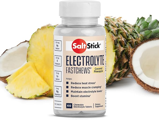SaltStick FastChews Electrolytes - 60 Chewable Electrolyte Tablets ...