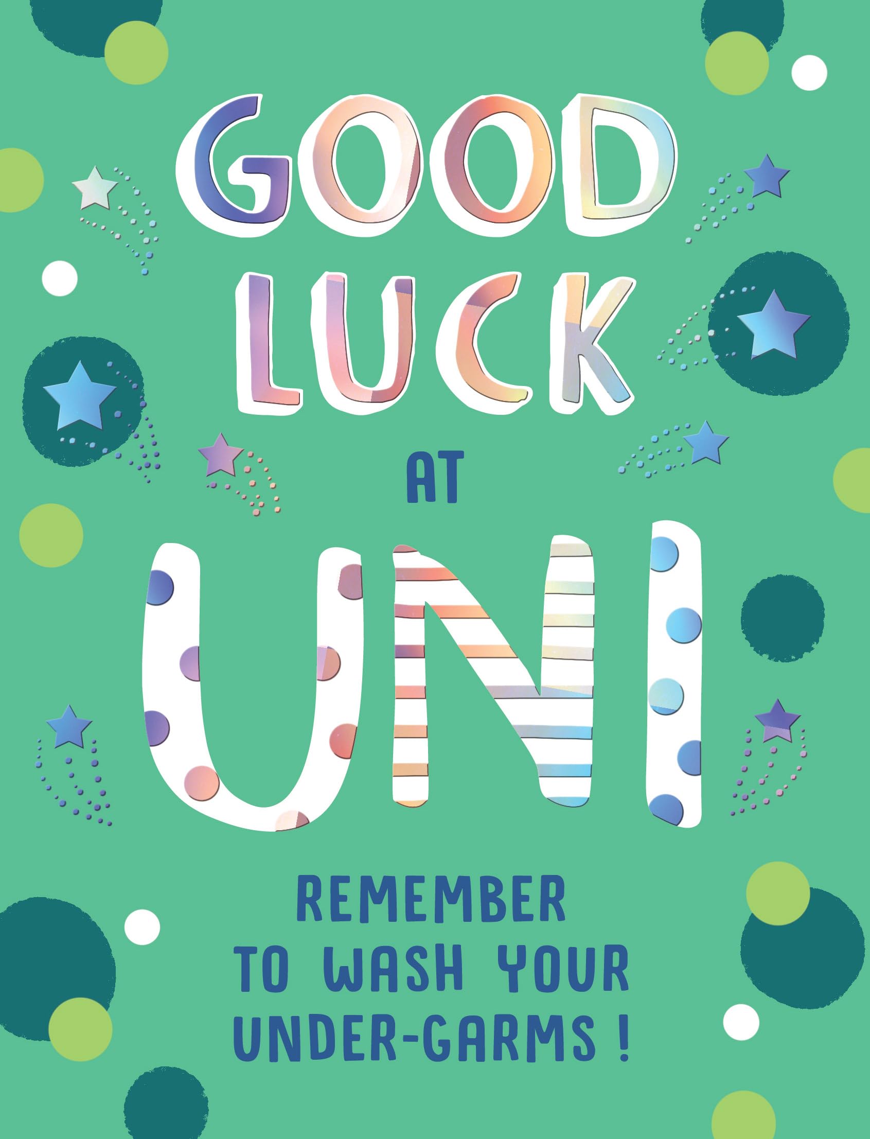 Piccadilly Greetings Good Luck at University Uni Card - 8 x 6 inches ...