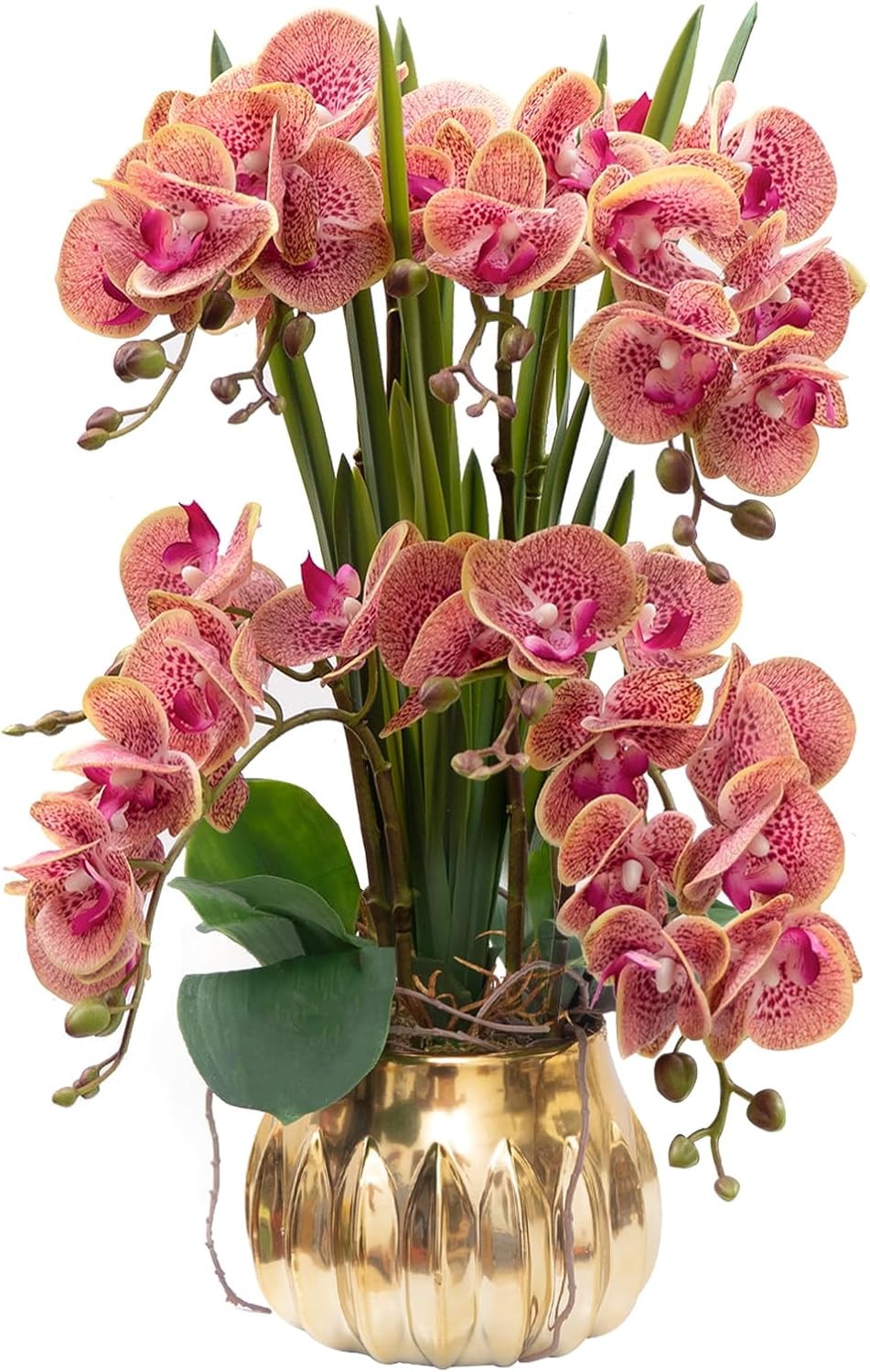 Amazon.com: CXGS Artificial Orchid Flower Real Touch Faux Orchids in ...