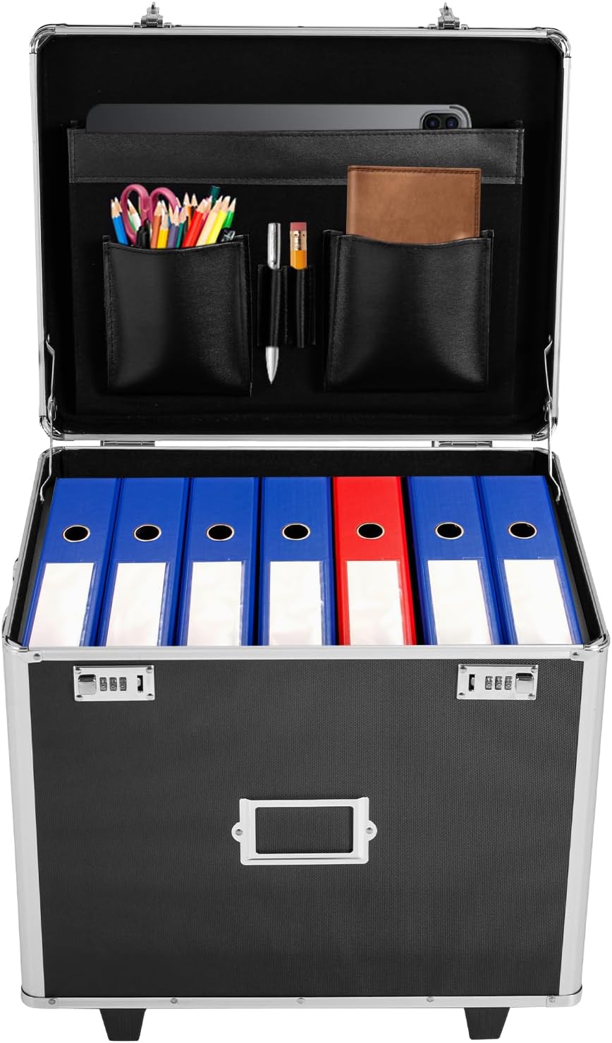 Amazon.com: File Organizer Boxes Rolling File Boxes Portable Files ...