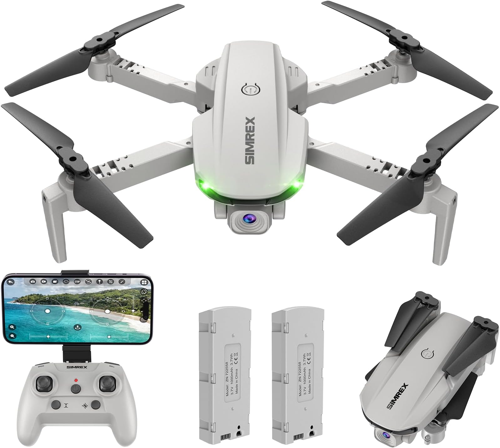 Amazon.com: SIMREX X700 Drone with 720 HD Camera, WiFi FPV Live Video ...