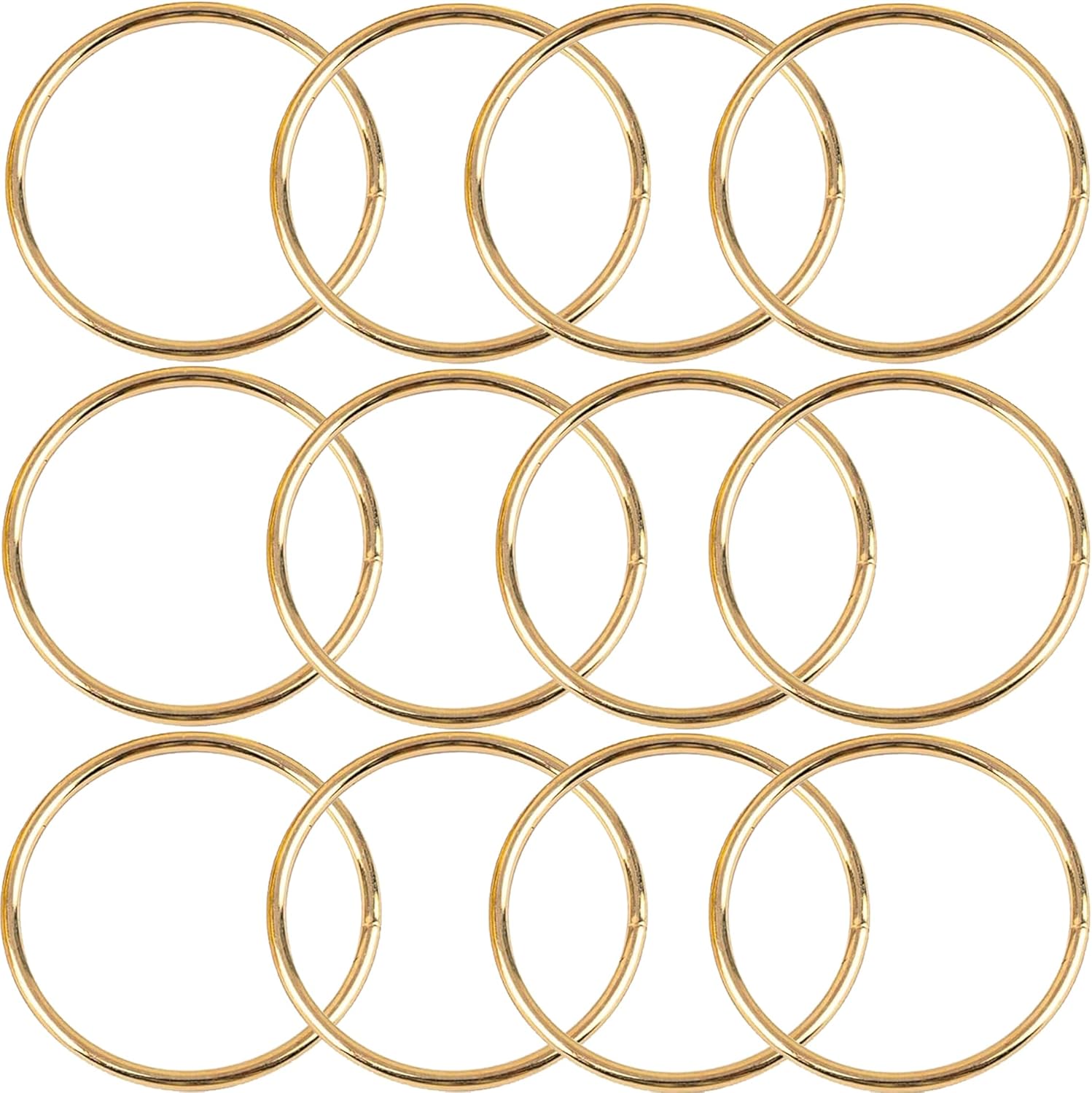 Amazon.com: 12Pcs Macrame Hoops Ring, BetterJonny 5 Inch Metal Craft ...