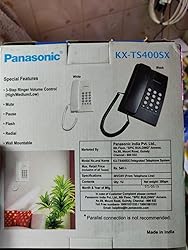 Panasonic KX-TS400SX Integrated Corded Telephone System, Black : Amazon ...