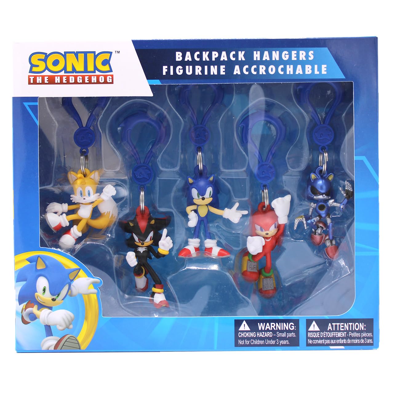 Sonic The Hedgehog Backpack Hanger Series 3 Collectors Box 5-Pack ...