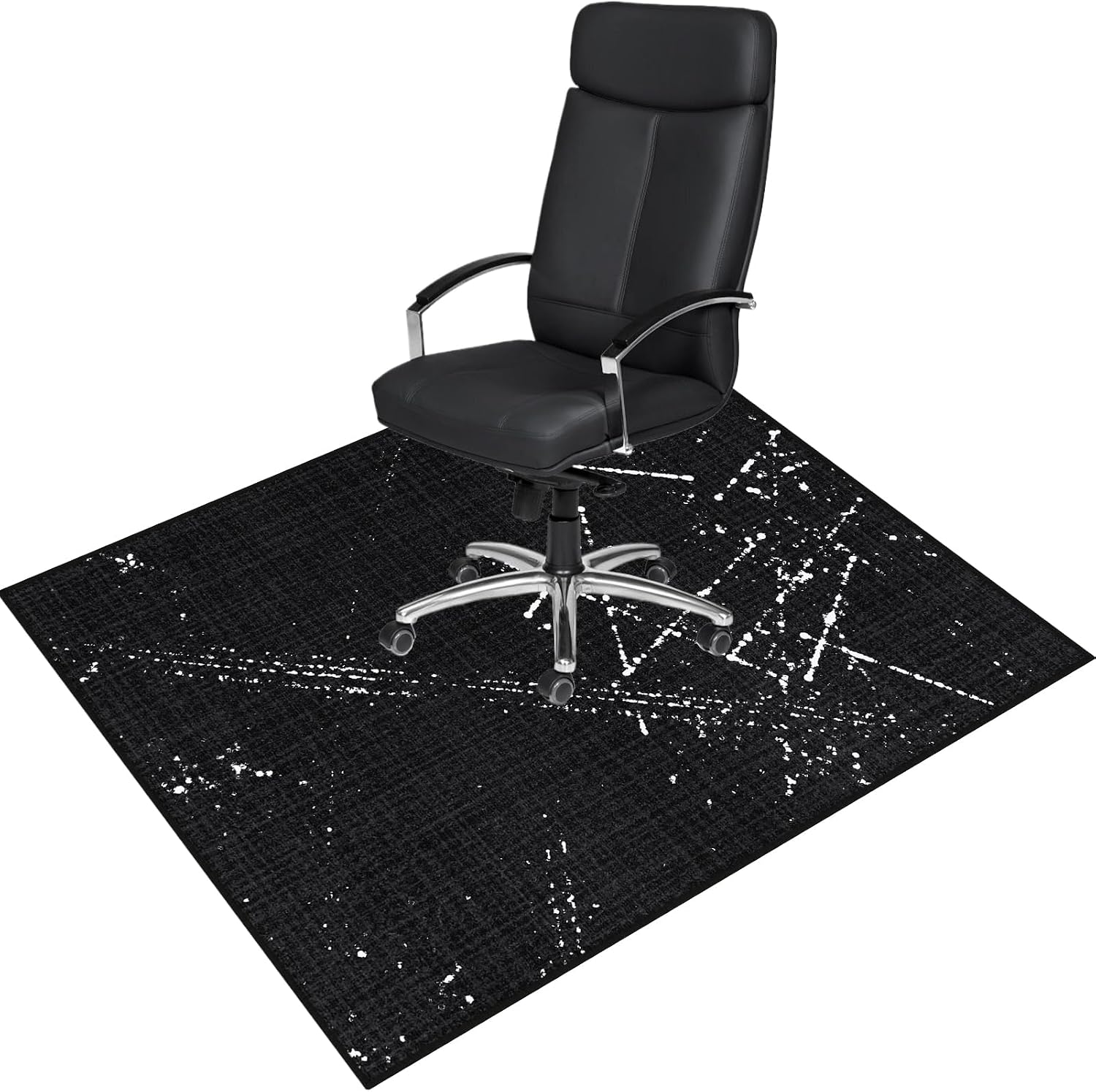 Office Chair Mat for Hardwood Floor: 36x48 Inch Black Desk Chair Mat ...